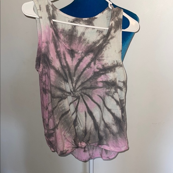 Rebellious One | Tops | Rebellious One Pink And Gray Tiedye Tank Top ...